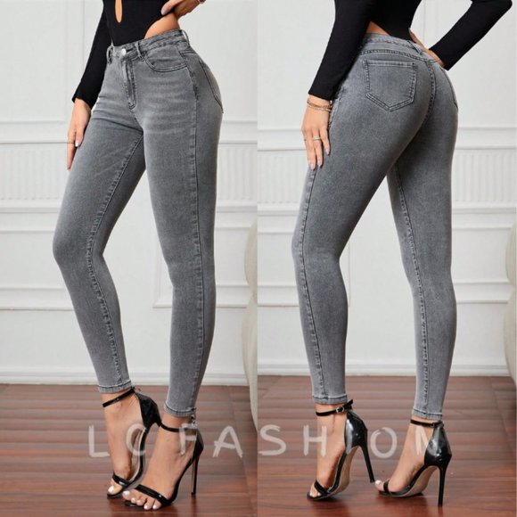 LC FASHION | Jeans | Drop Waist Skinny Denim Jeans Women Drop Waist ...